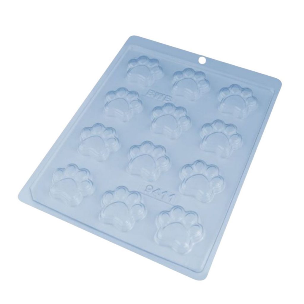 BWB Schokolade Form Einfach - Pfotenabdruck - Dolci Delizie