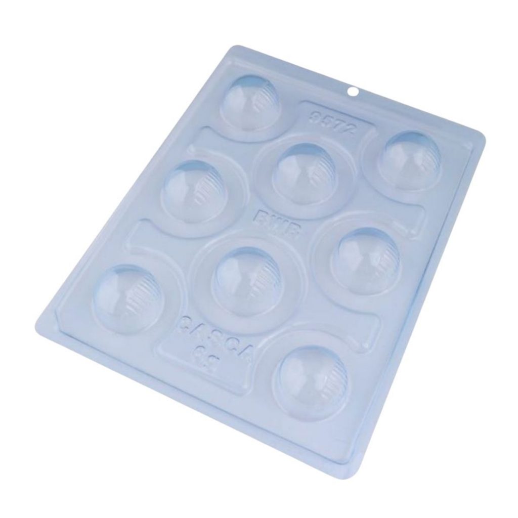 BWB Schokolade Form 3-teilig - Rundes Bonbon Detailliert - Dolci Delizie