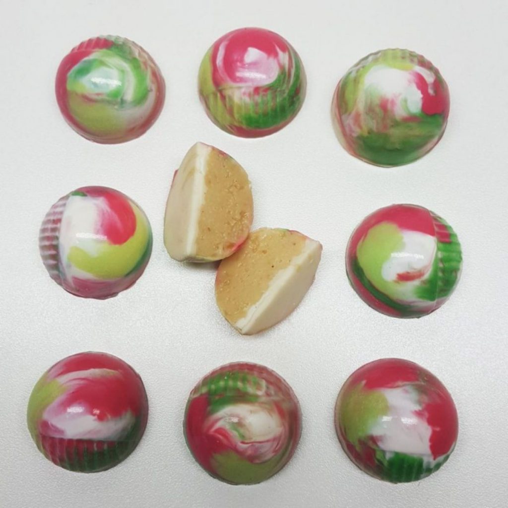 BWB Schokolade Form 3-teilig - Rundes Bonbon Detailliert - Dolci Delizie